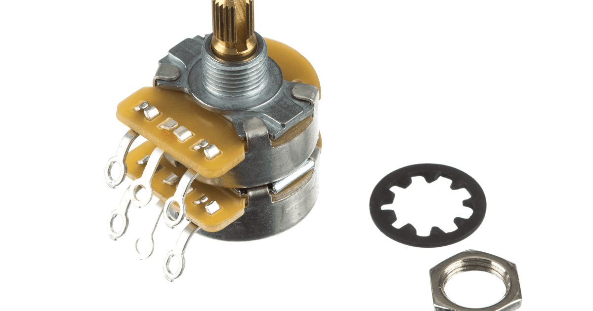Dual 500K/250K Split Shaft Potentiometer – Fender