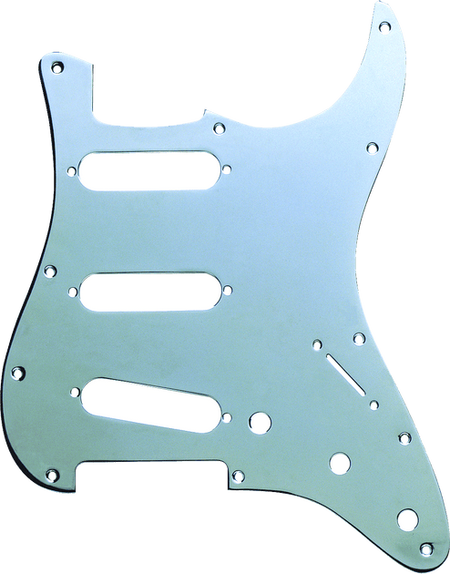 11-Hole Modern-Style Plated Brass Stratocaster S/S/S Pickguards – Fender