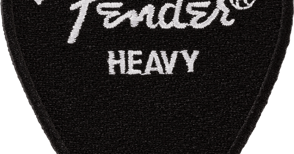 Fender™ Heavy Pick Patch, Black